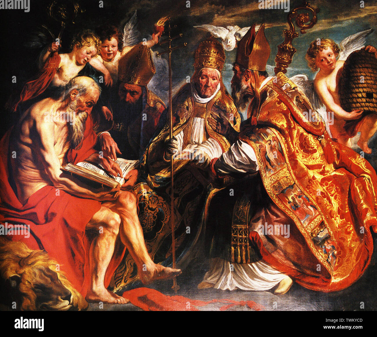 Four fathers of the church hi-res stock photography and images - Alamy