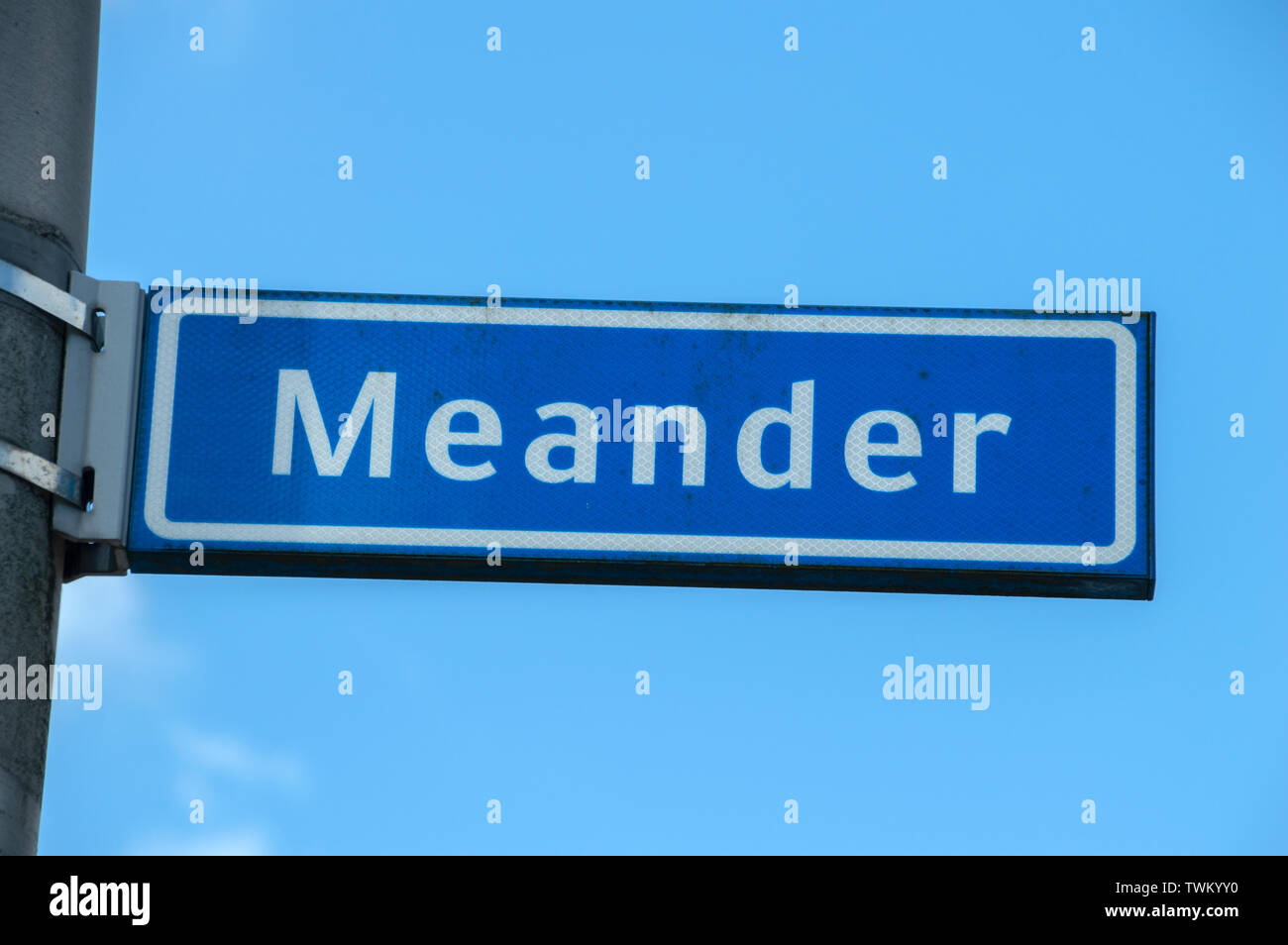 Street Sign Meander At Amstelveen The Netherlands 2019 Stock Photo - Alamy