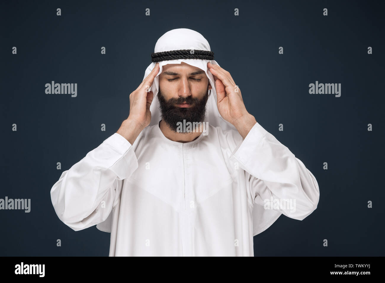 Young arab man suffering hi-res stock photography and images - Alamy