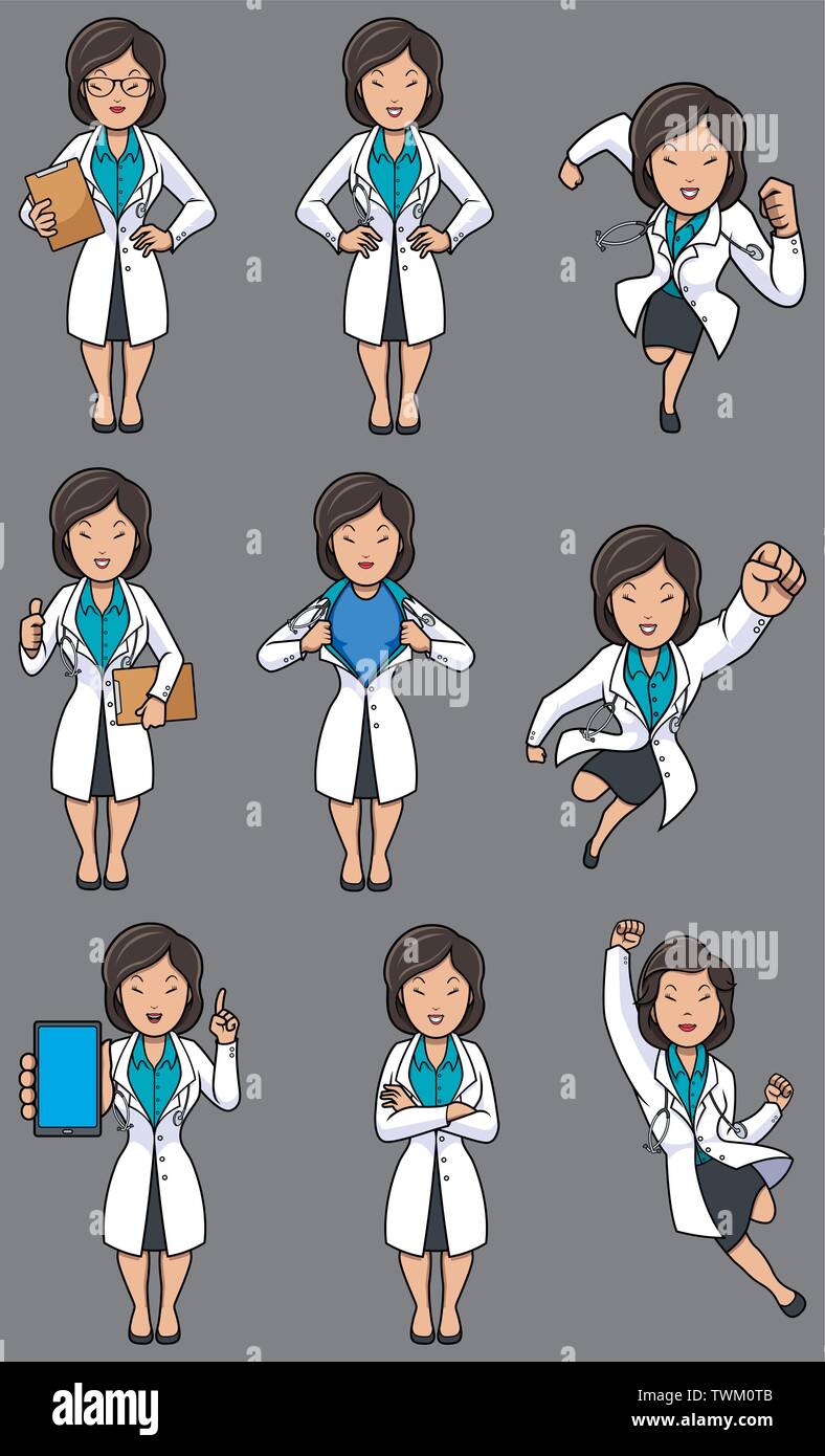 Happy asian female smiling Stock Vector Images - Alamy