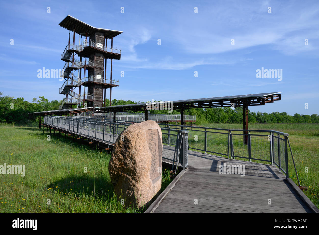 The John Jacob Observation Tower at the Sheldon Lake State Park ...