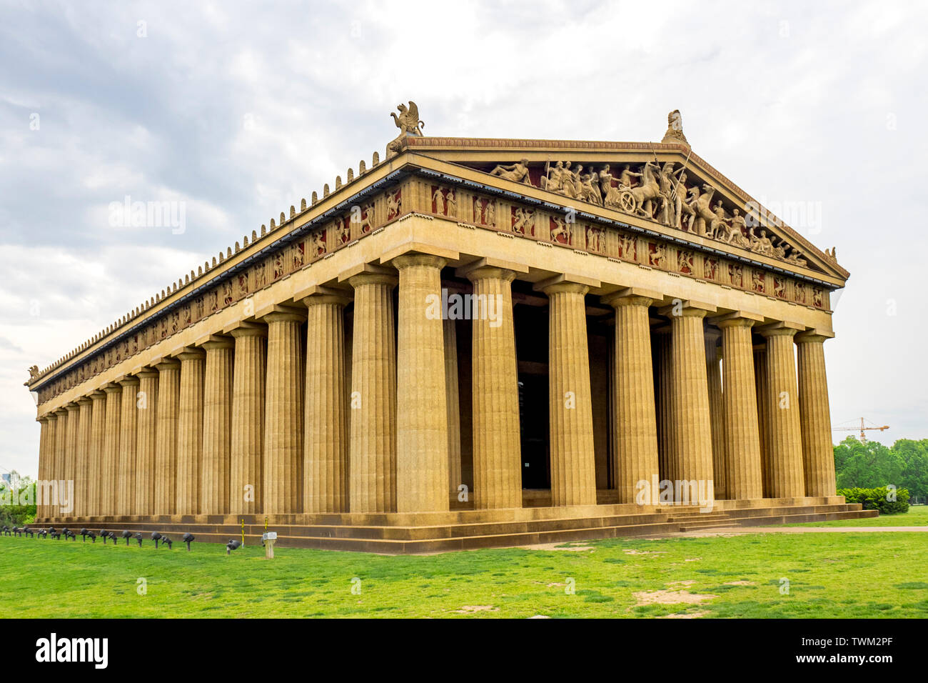 Full scale replica of Parthenon in Centennial Park Nashville Tennessee USA Stock Photo - Alamy