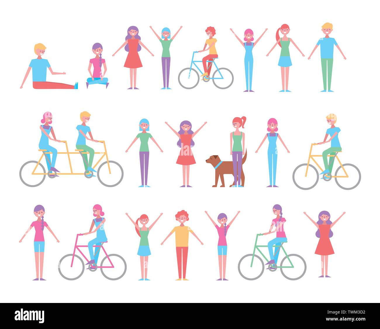 people doing recreational activities Stock Vector Image & Art - Alamy