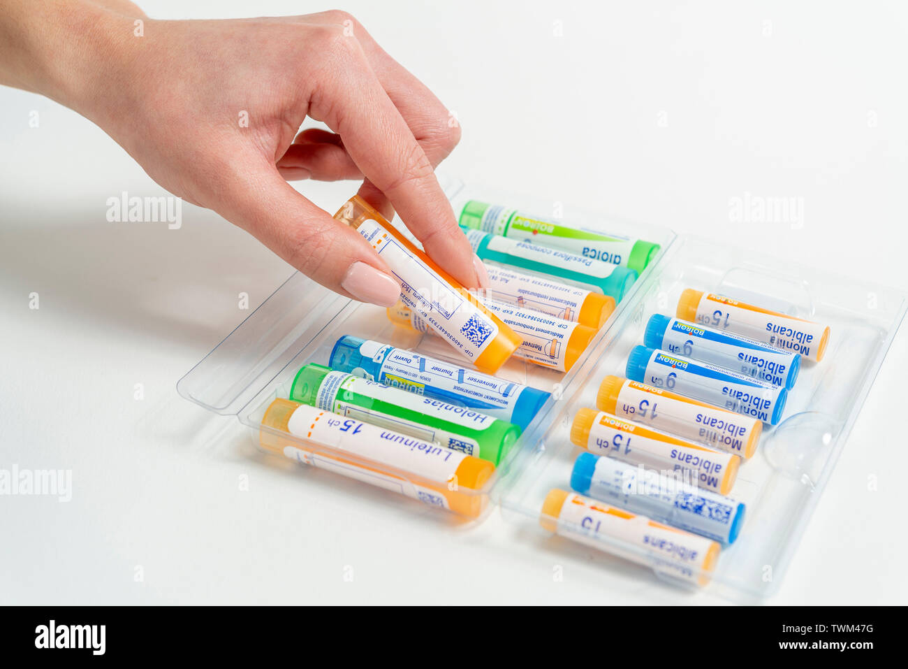 Homeopathic tubes: homeopathic granules, tubes from the Boiron ...