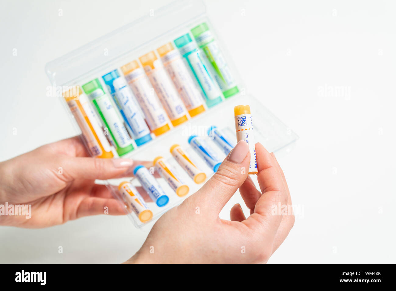 Homeopathic tubes: homeopathic granules, tubes from the Boiron ...