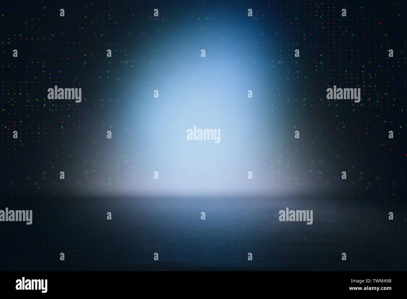 background of abstract dark concentrate floor scene with mist or fog ...