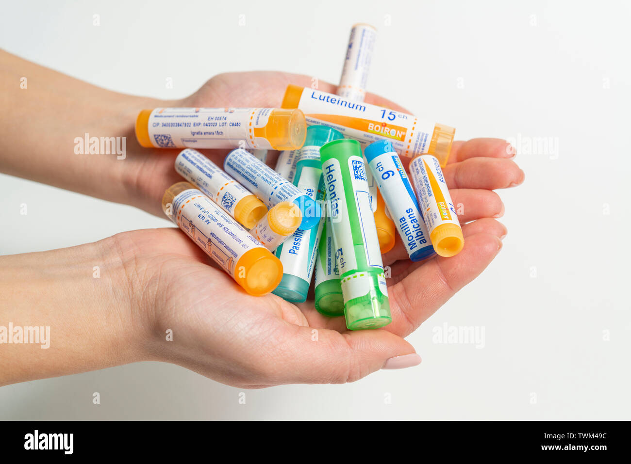 Homeopathic tubes: homeopathic granules, tubes from the Boiron ...