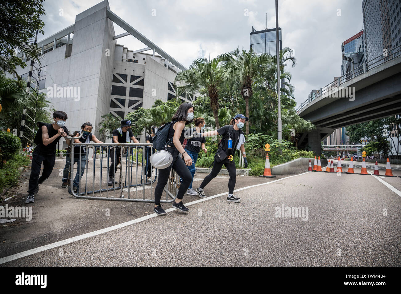 Protest barriers hi-res stock photography and images - Alamy