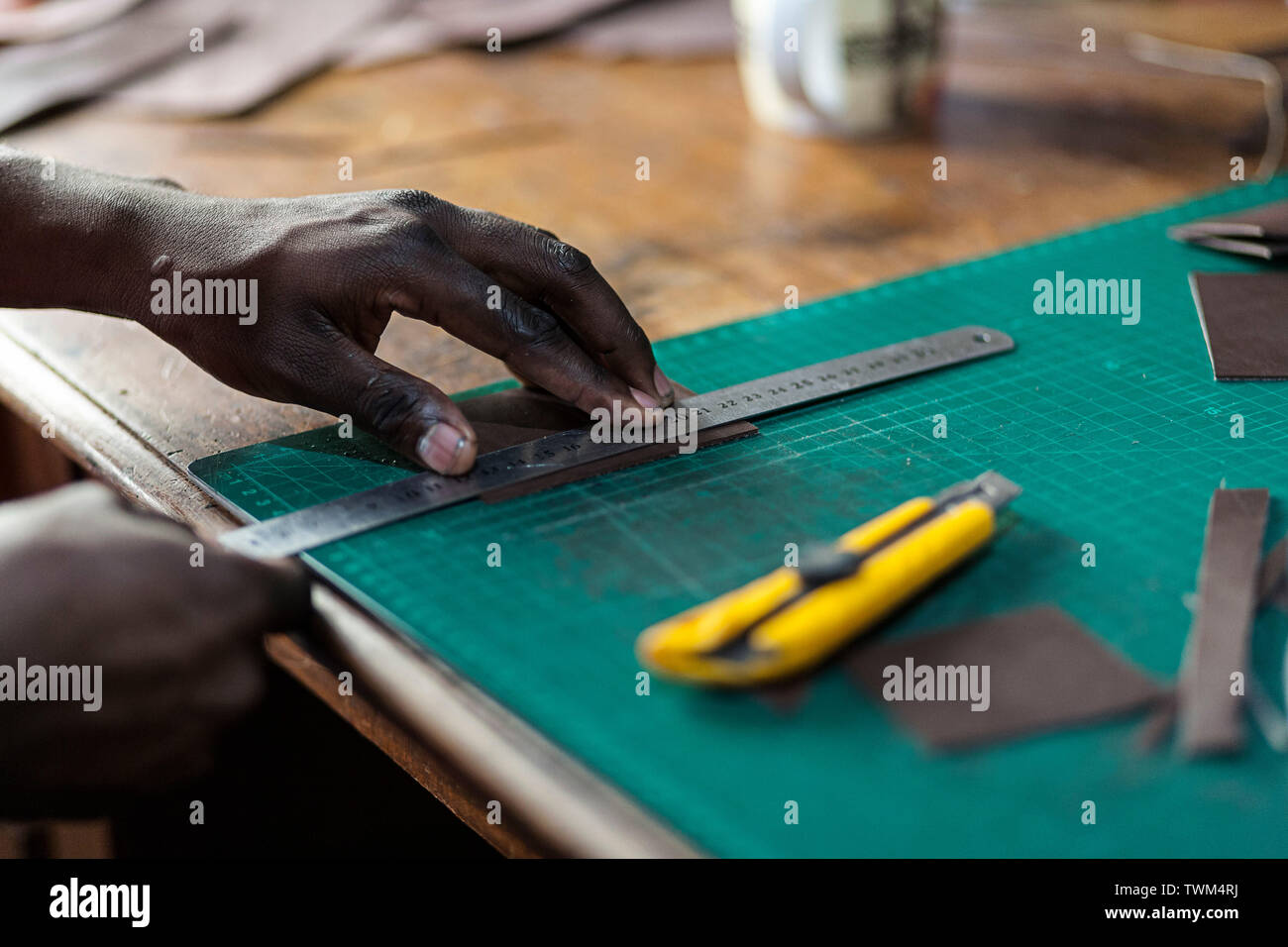Leather making hi-res stock photography and images - Alamy