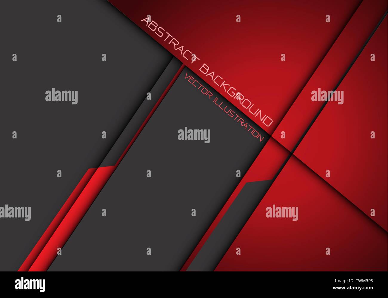 Abstract dark red grey metallic overlap design modern futuristic ...