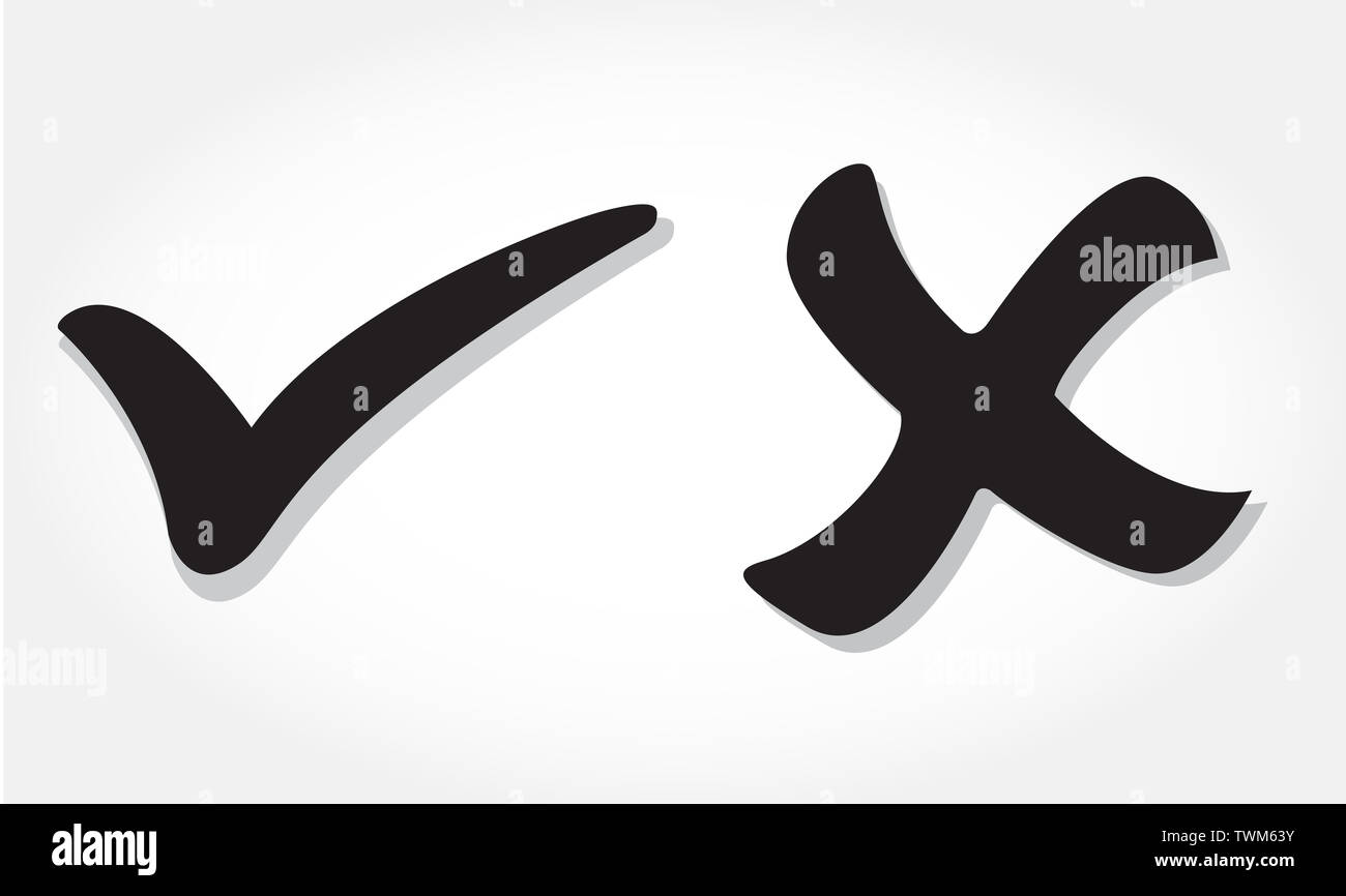 False symbol hi-res stock photography and images - Alamy