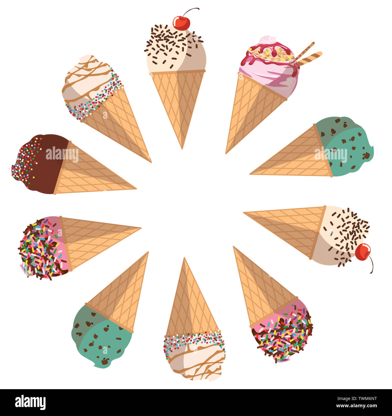 Lolly ice cream icon Cut Out Stock Images & Pictures - Alamy