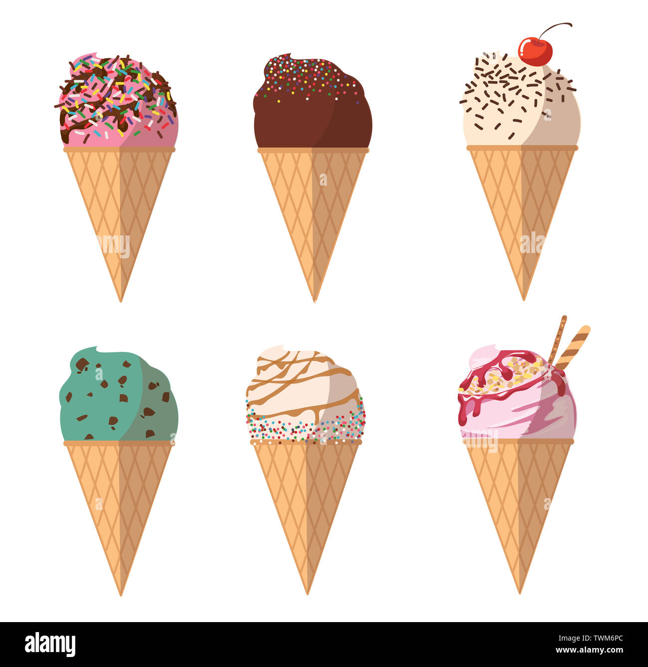 colorful ice cream Stock Photo - Alamy