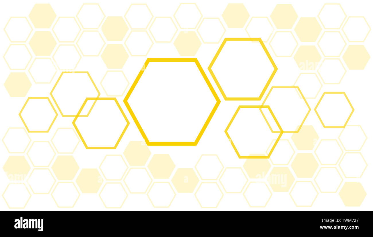 bee hive hexagon and space background Stock Photo - Alamy