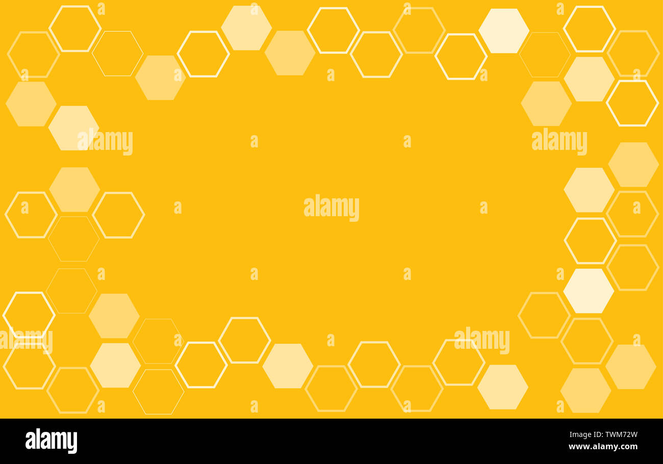 bee hive hexagon and space background Stock Photo - Alamy