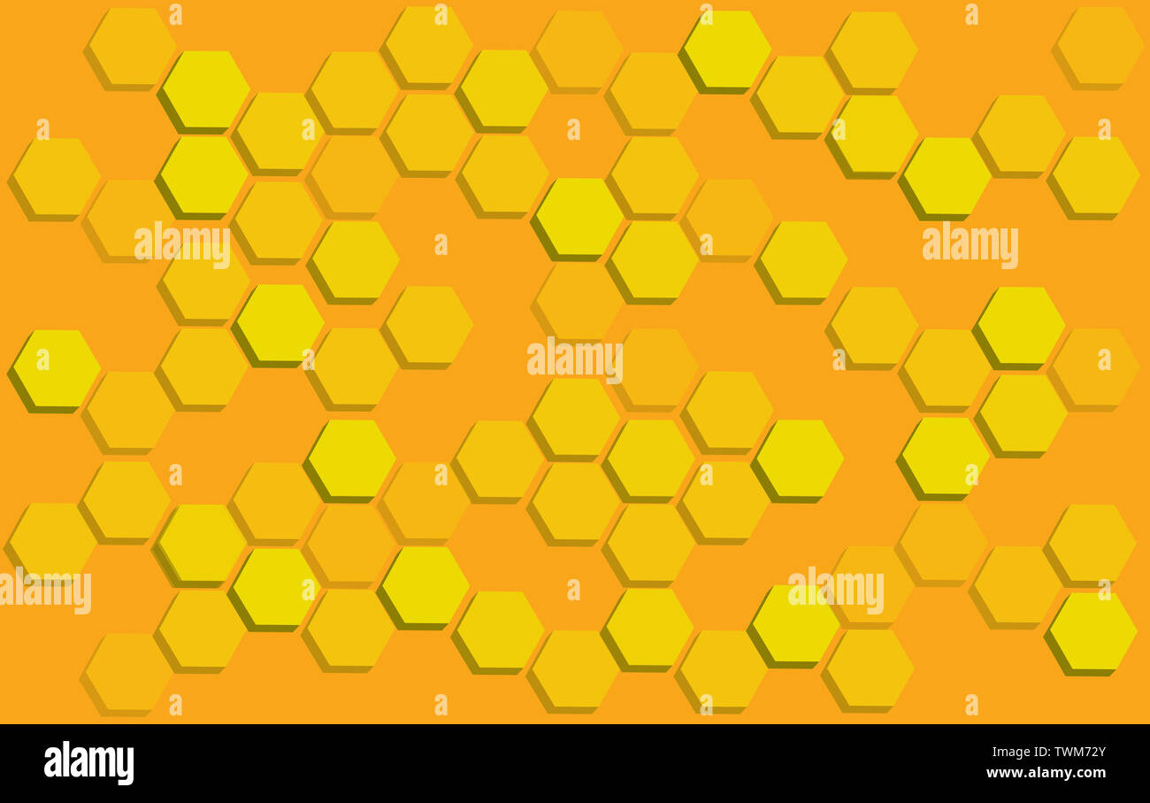 bee hive hexagon and space background Stock Photo - Alamy