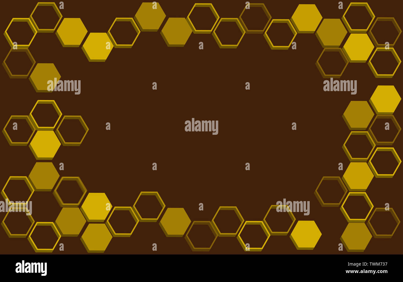 bee hive hexagon and space background Stock Photo - Alamy