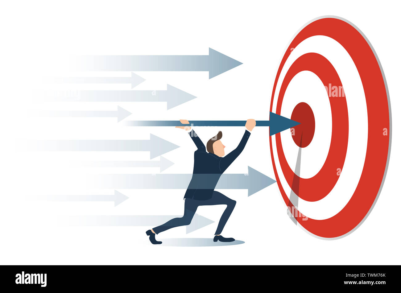 Reaching the finish line Cut Out Stock Images & Pictures - Alamy