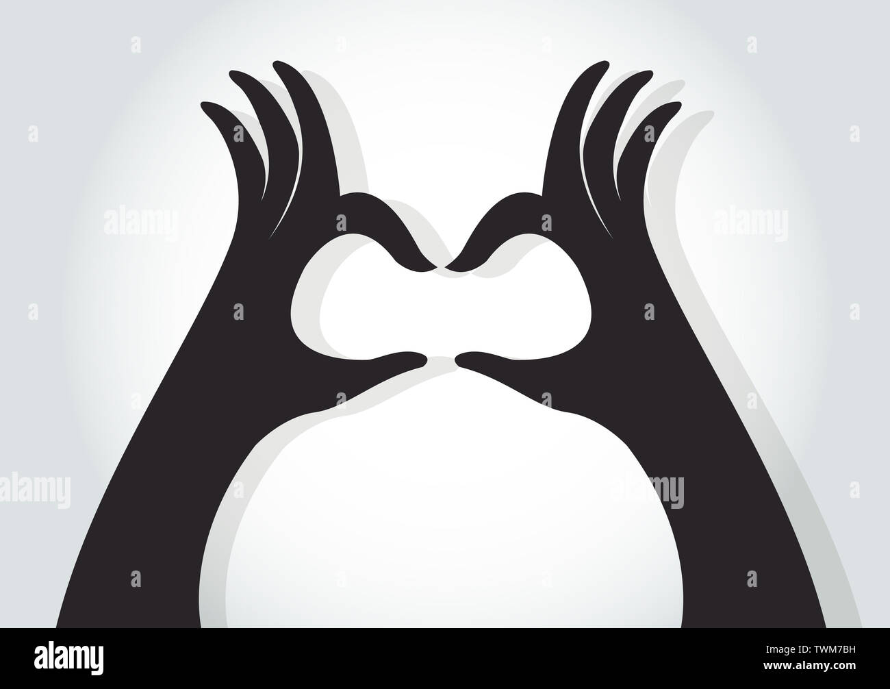 hands make a heart symbol Stock Photo - Alamy