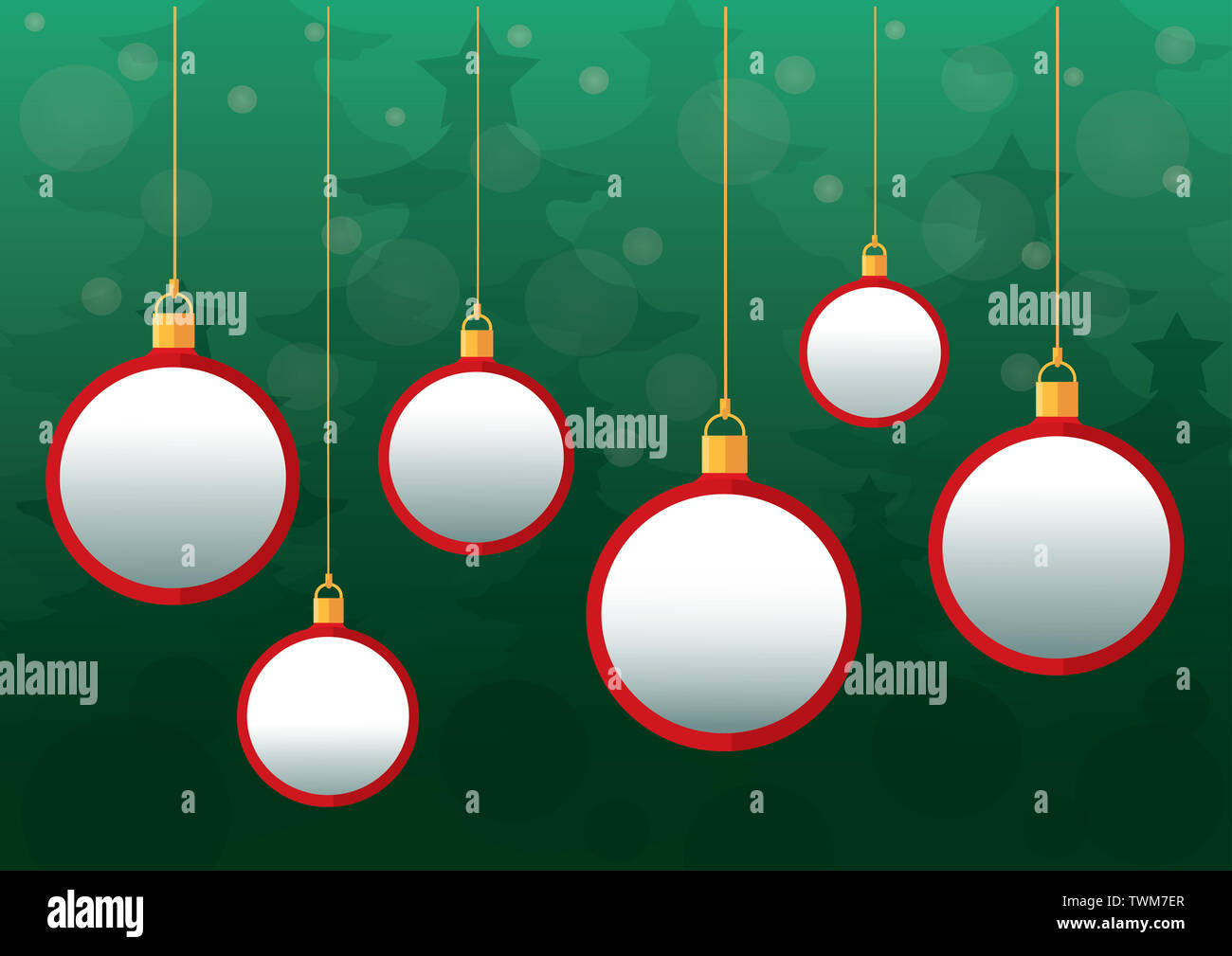 colorful Christmas ball background Stock Photo - Alamy