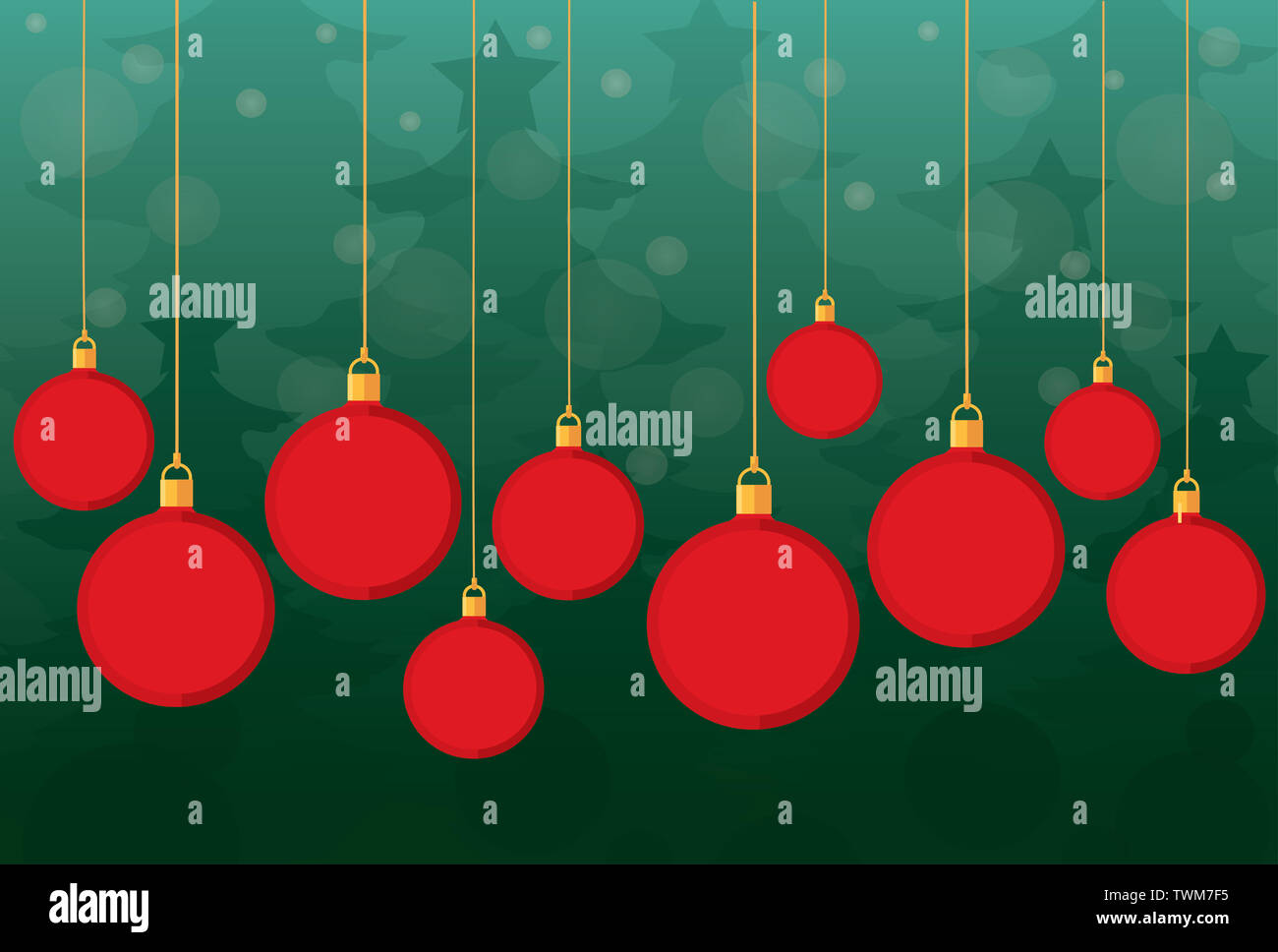 colorful Christmas ball background Stock Photo - Alamy
