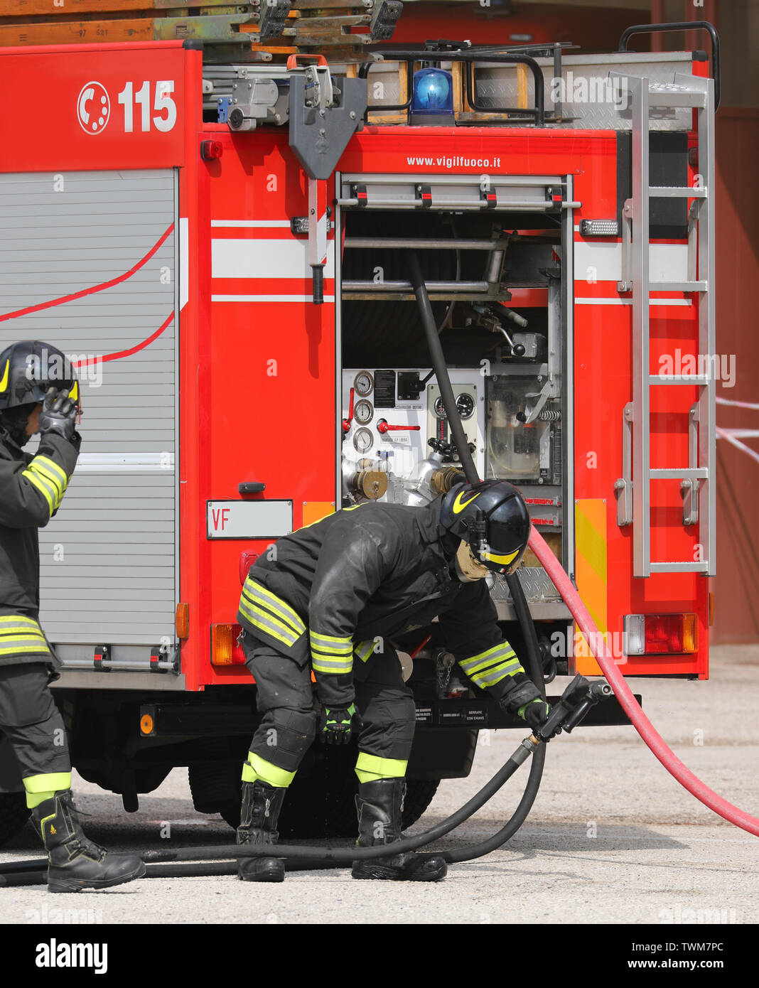 Roman fire engine hi-res stock photography and images - Alamy