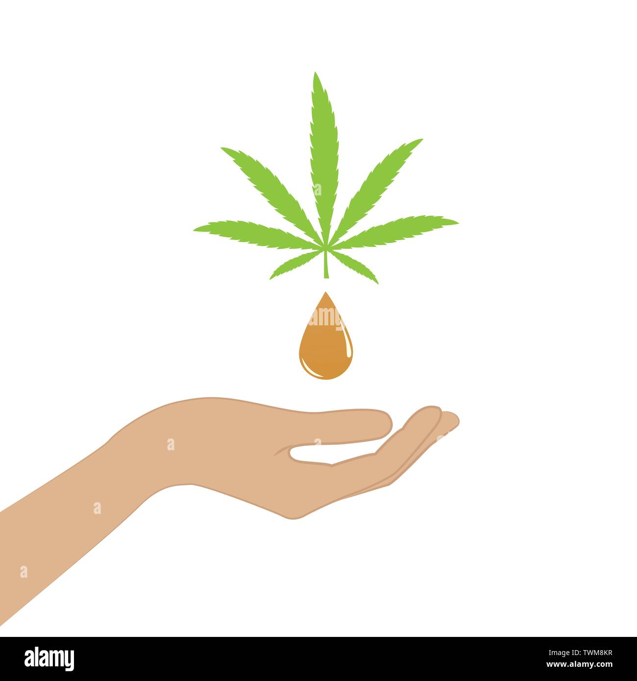 Marijuana hand Cut Out Stock Images & Pictures - Alamy