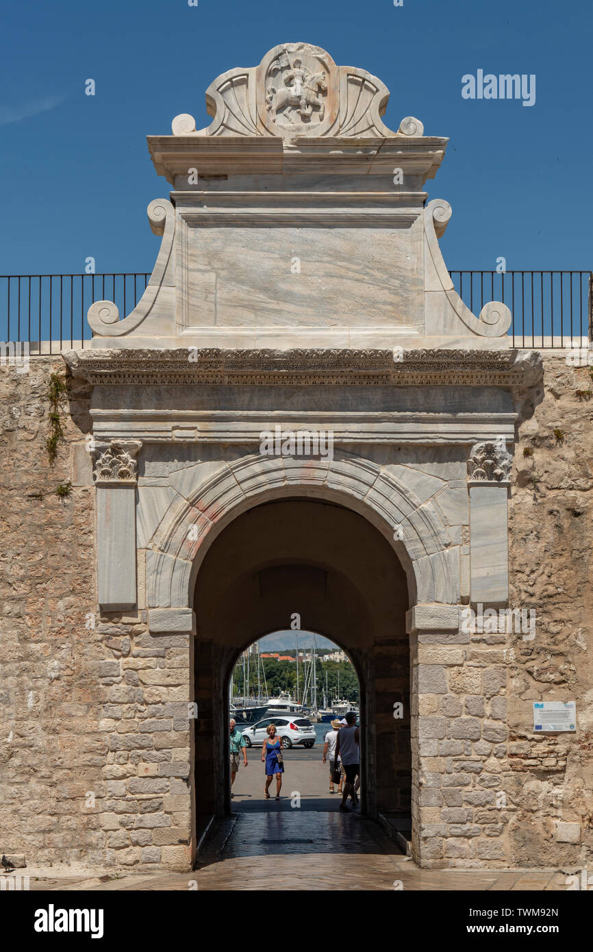Sea Gate, Zadar, Croatia Stock Photo - Alamy