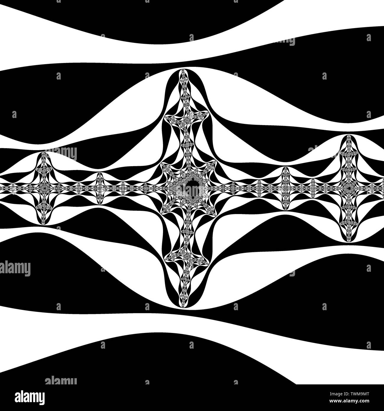 An image created using computer graphics, a picture of a mathematical ...