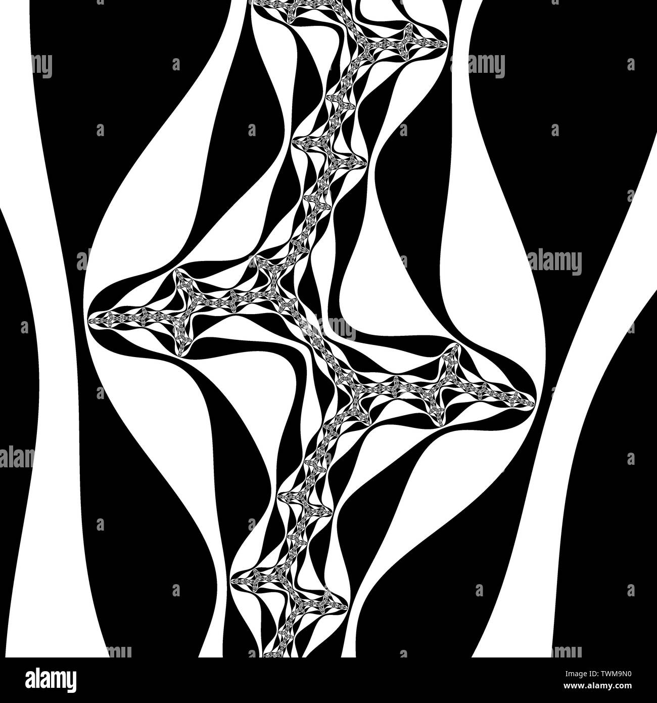 An image created using computer graphics, a picture of a mathematical ...