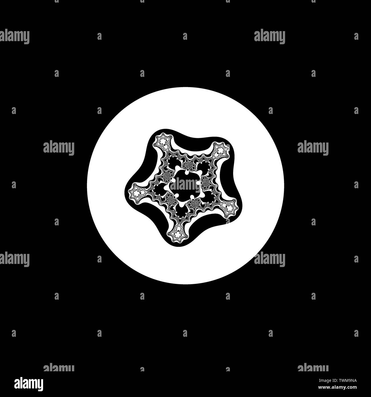 An image created using computer graphics, a picture of a mathematical ...