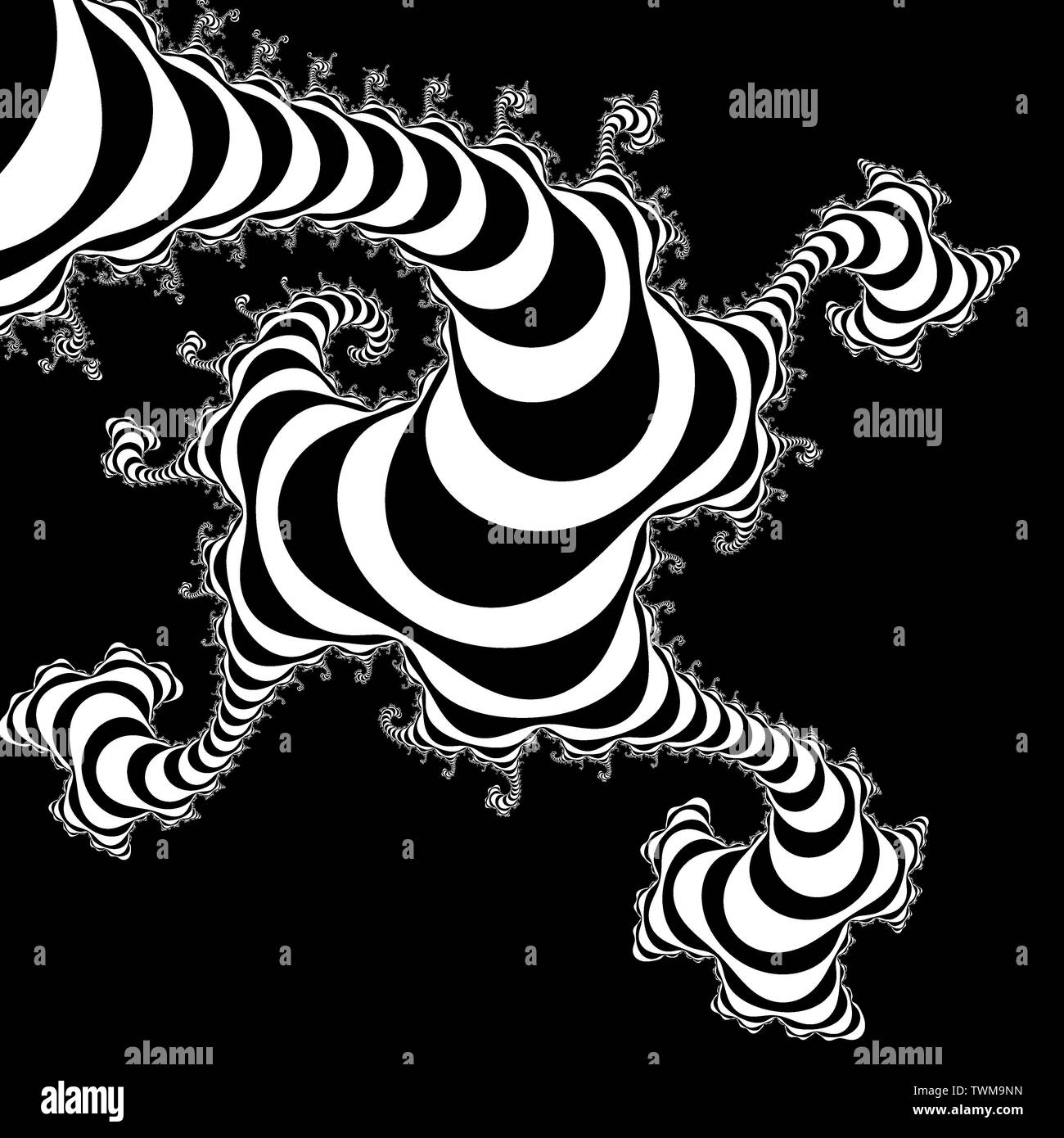 An image created using computer graphics, a picture of a mathematical ...