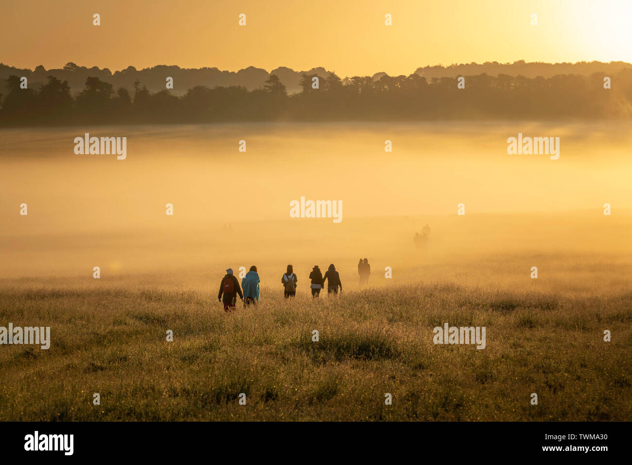Summer Solstice 2019 at Stonehenge ancient monument. Picture date ...