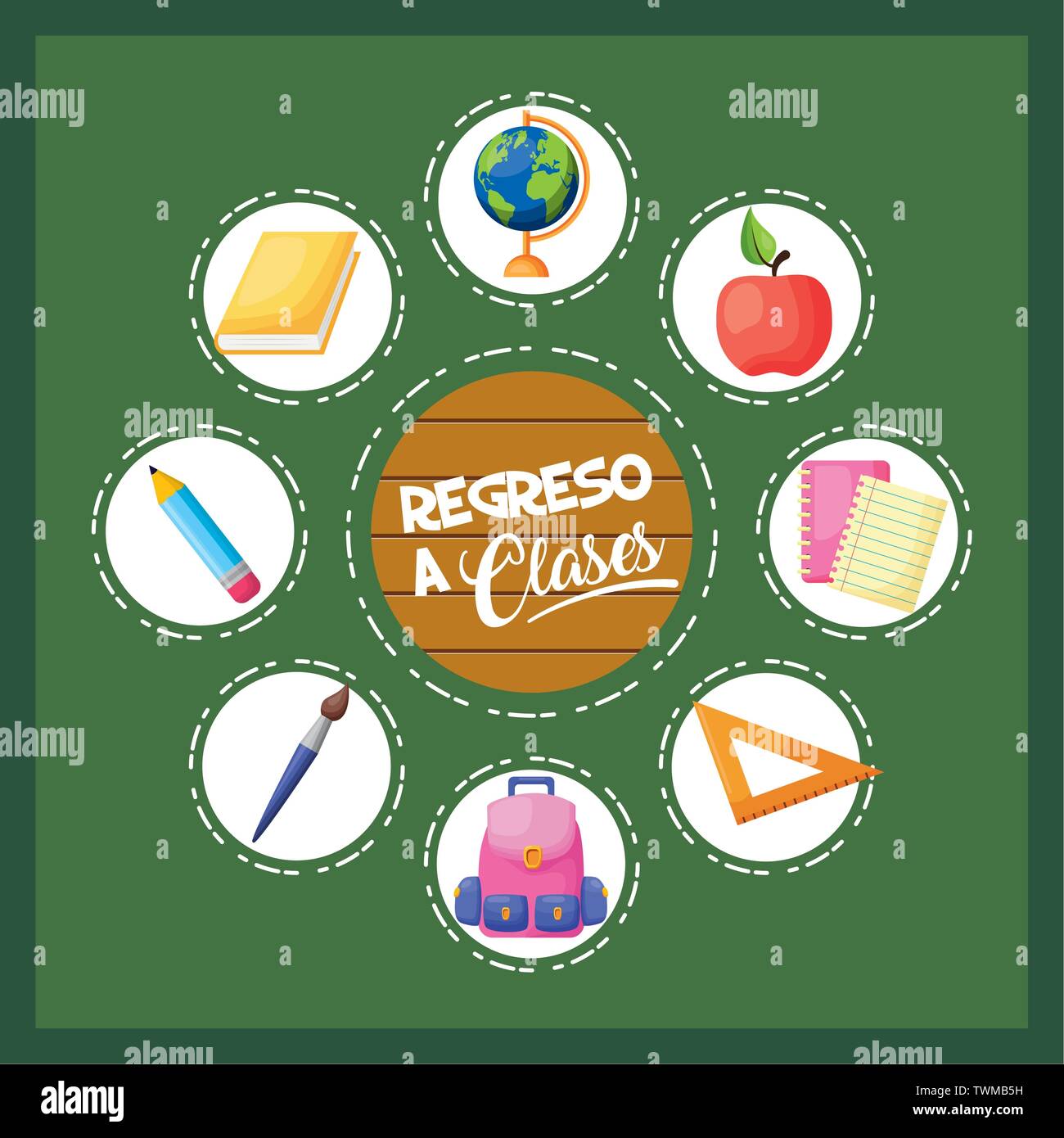 regreso a clases poster Stock Vector Image & Art - Alamy