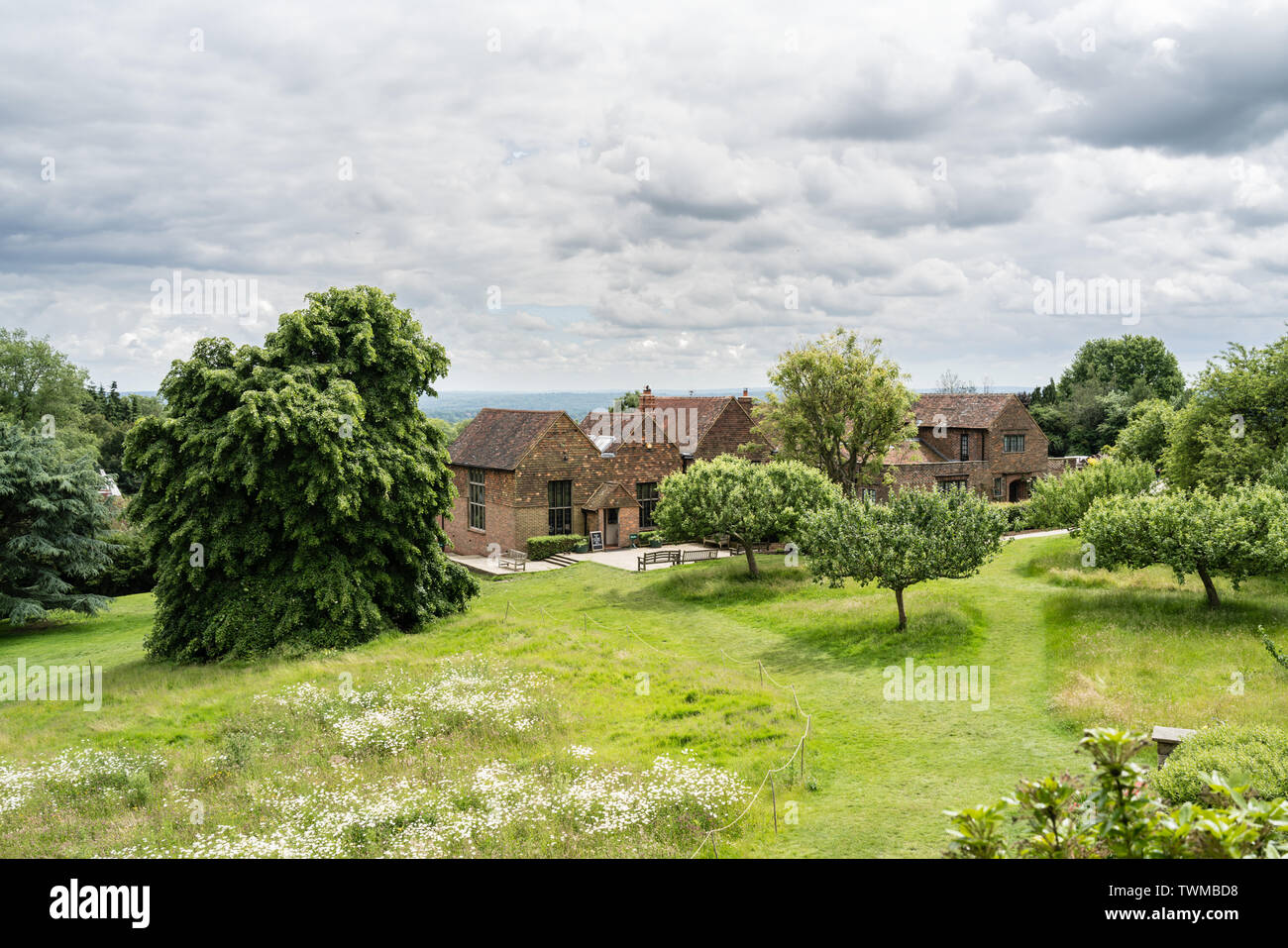View over the garden to Winston Churchill's painting Studio from the ...