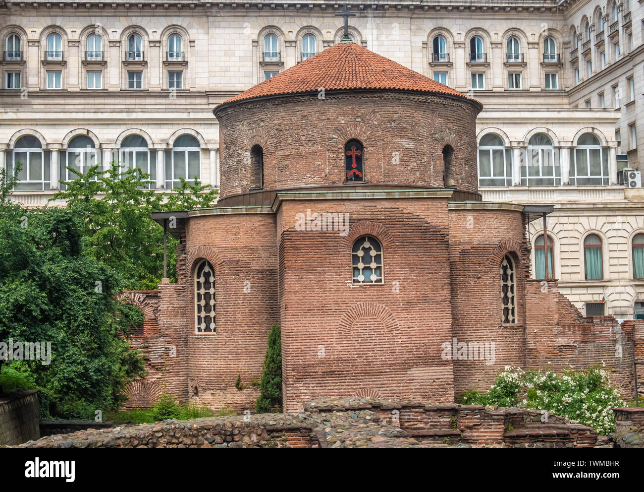 Church of St George , Early Christian red brick rotunda built by the Romans in the 4th century ...