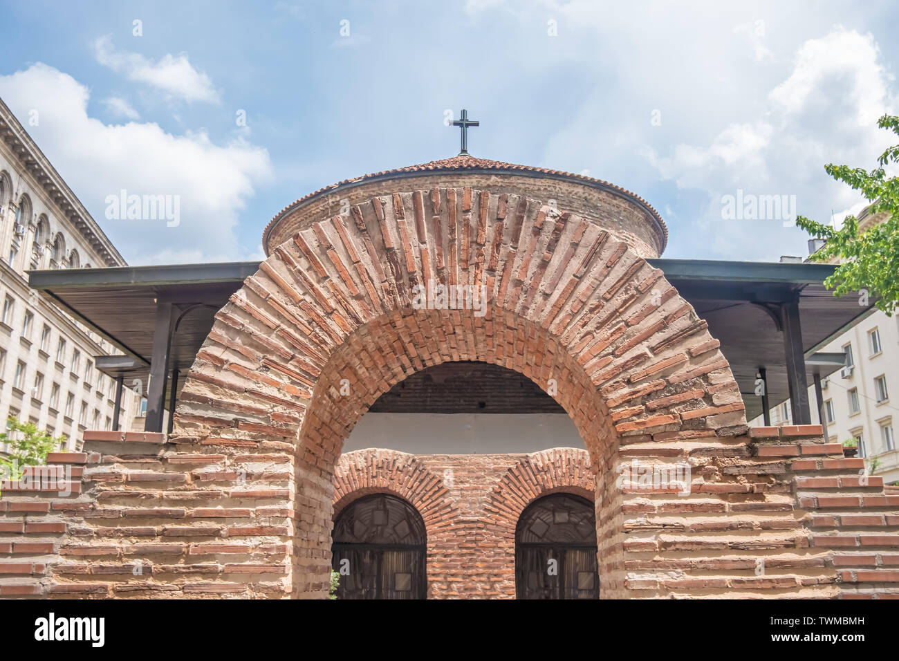 Church of St George , Early Christian red brick rotunda built by the Romans in the 4th century ...