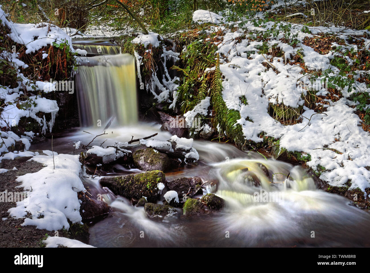 Rivelin Double Waterfalls High Resolution Stock Photography and Images ...