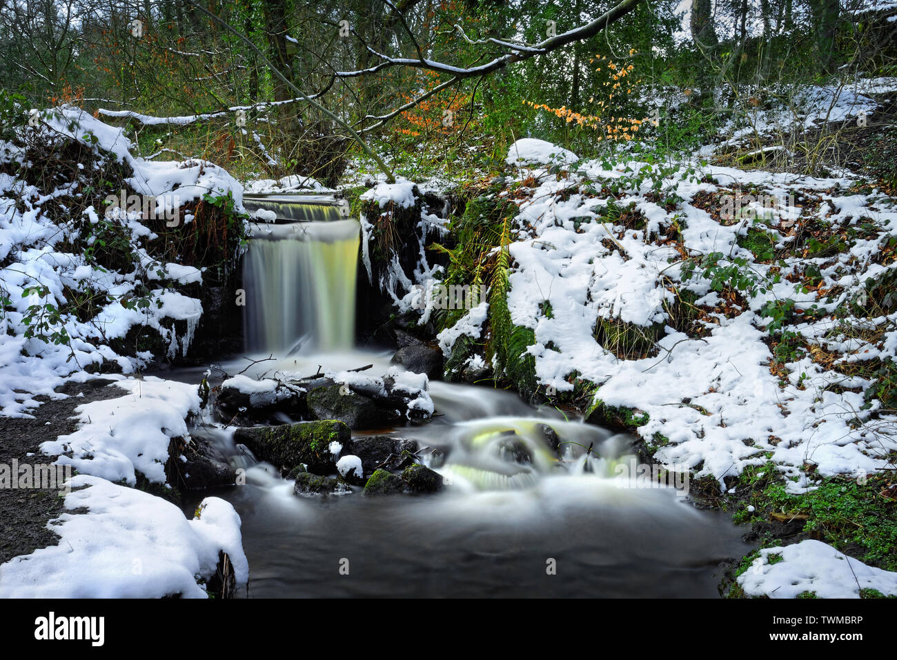 Rivelin Double Waterfalls High Resolution Stock Photography and Images ...