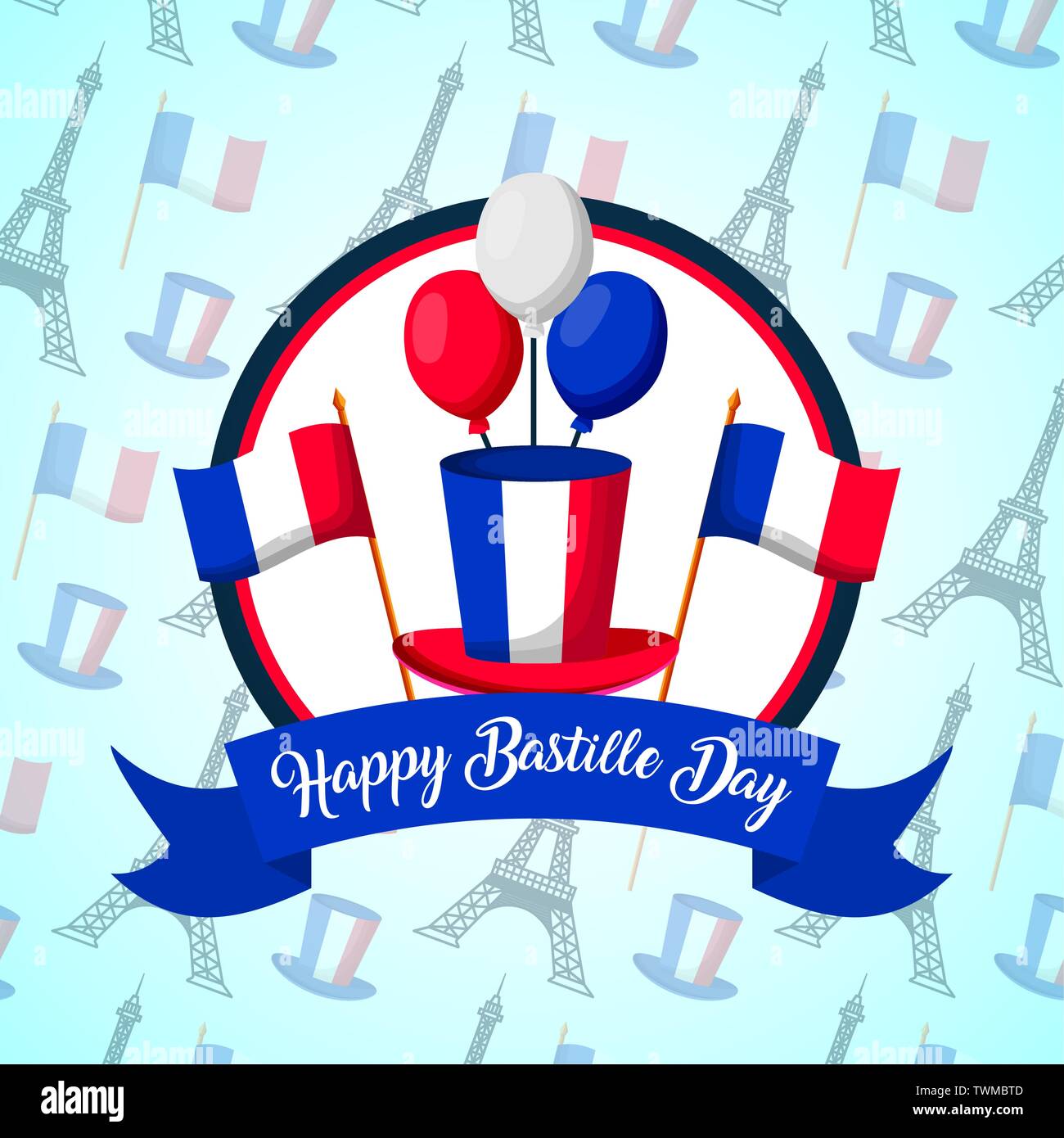 happy bastille day Stock Vector Image & Art - Alamy