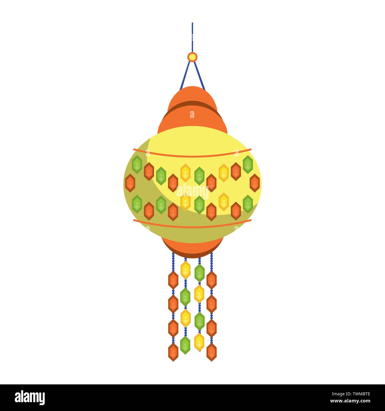 Indian paper lights isolated cartoon symbol Stock Vector Image & Art ...