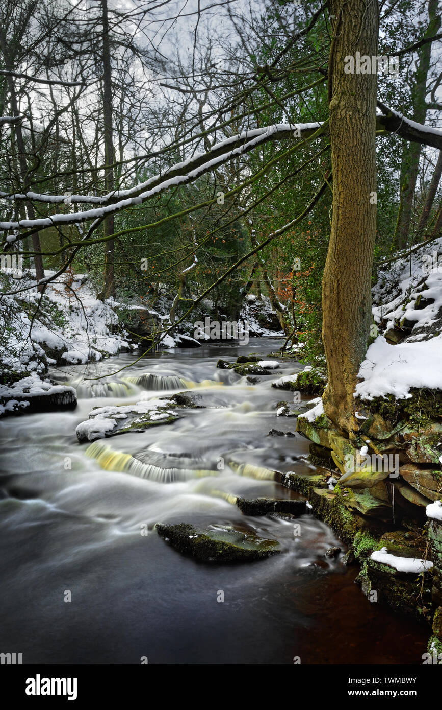 South uk rivelin sheffield yorkshire valley waterfalls hi-res stock ...