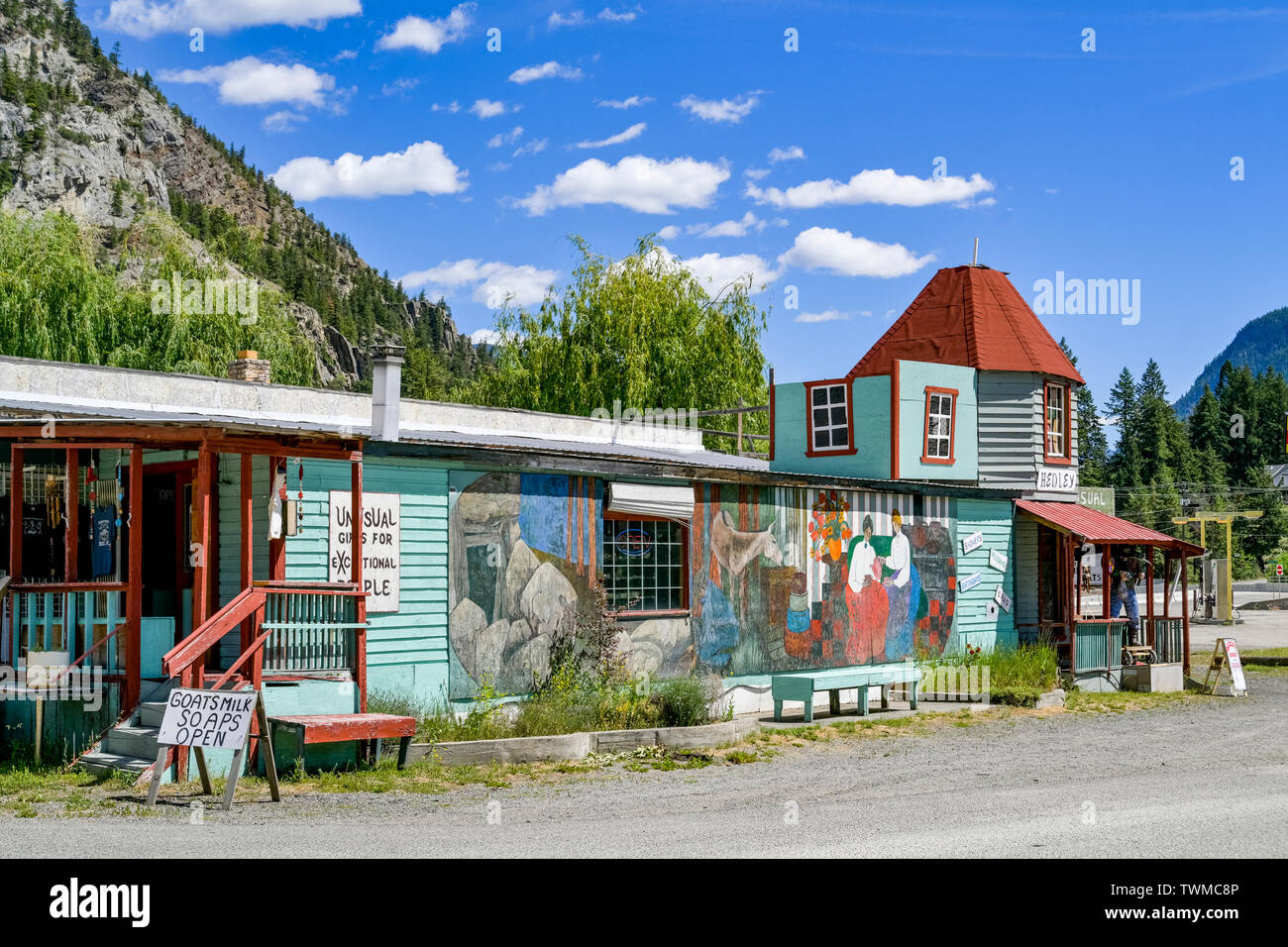 Trading Post store, Hedley, British Columbia, Canada Stock Photo - Alamy