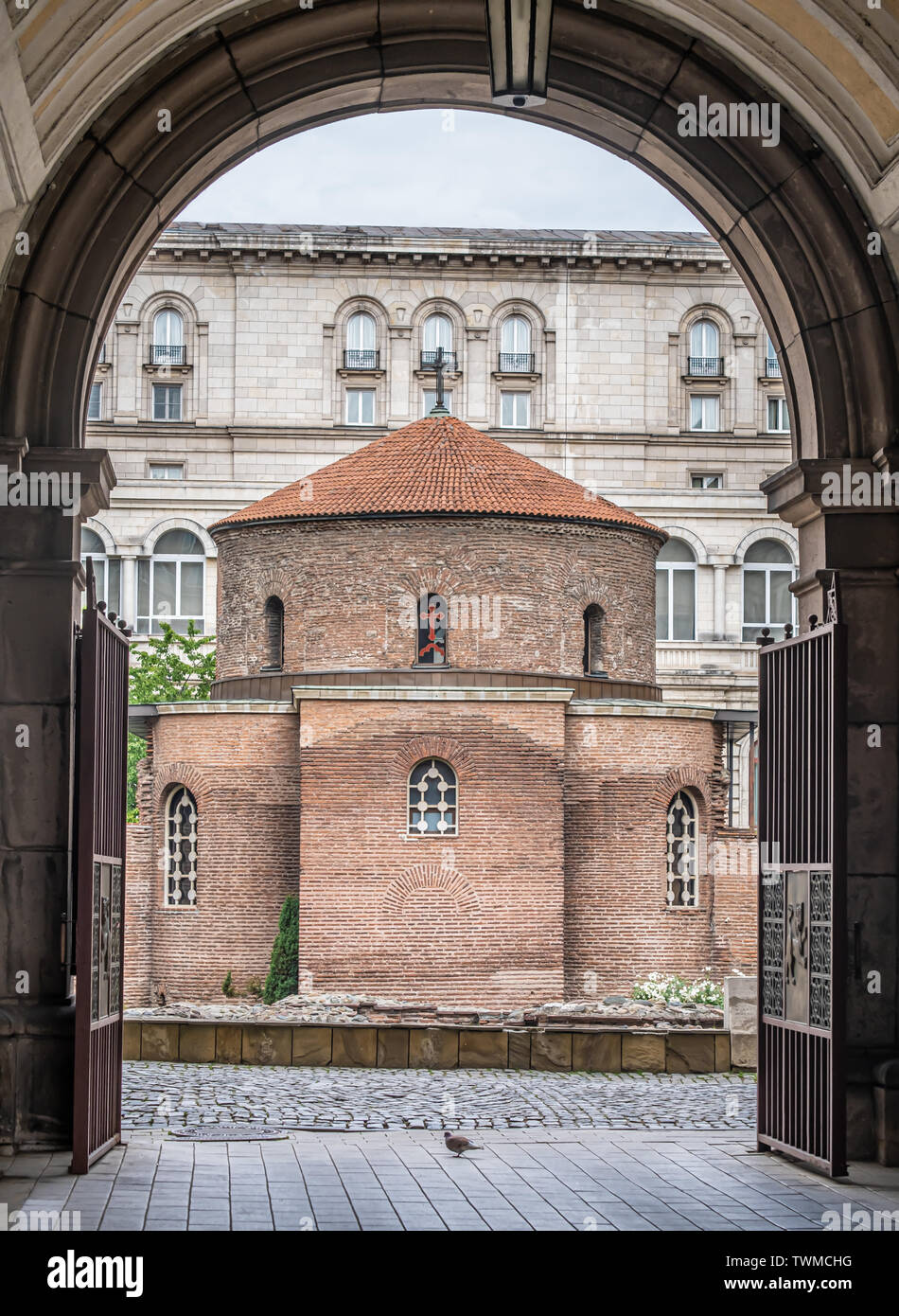 Church of St George , Early Christian red brick rotunda built by the Romans in the 4th century ...