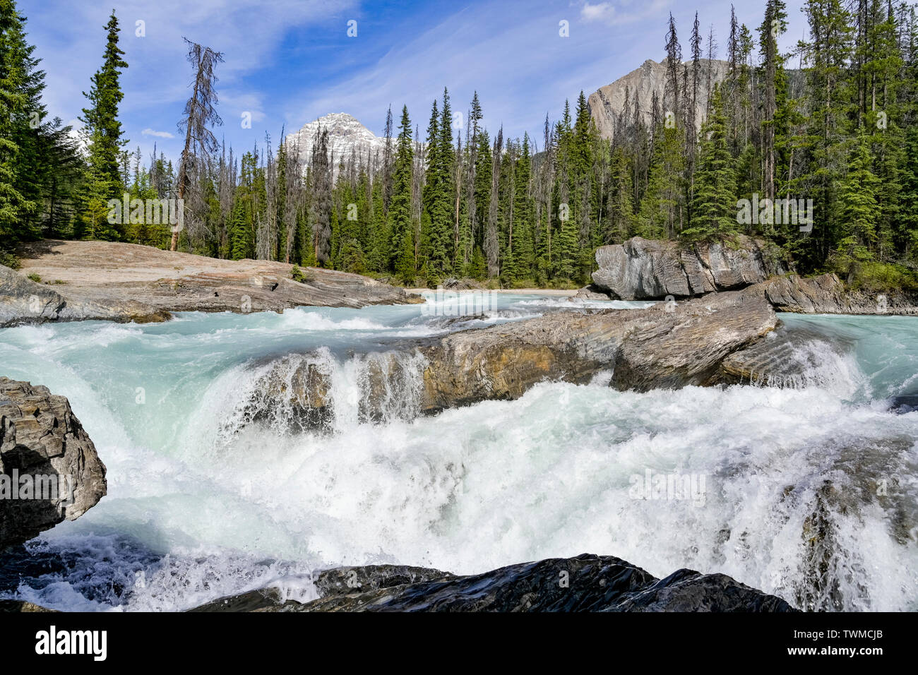 Natural Bridge, Kicking Horse River, Yoho National Park, British ...