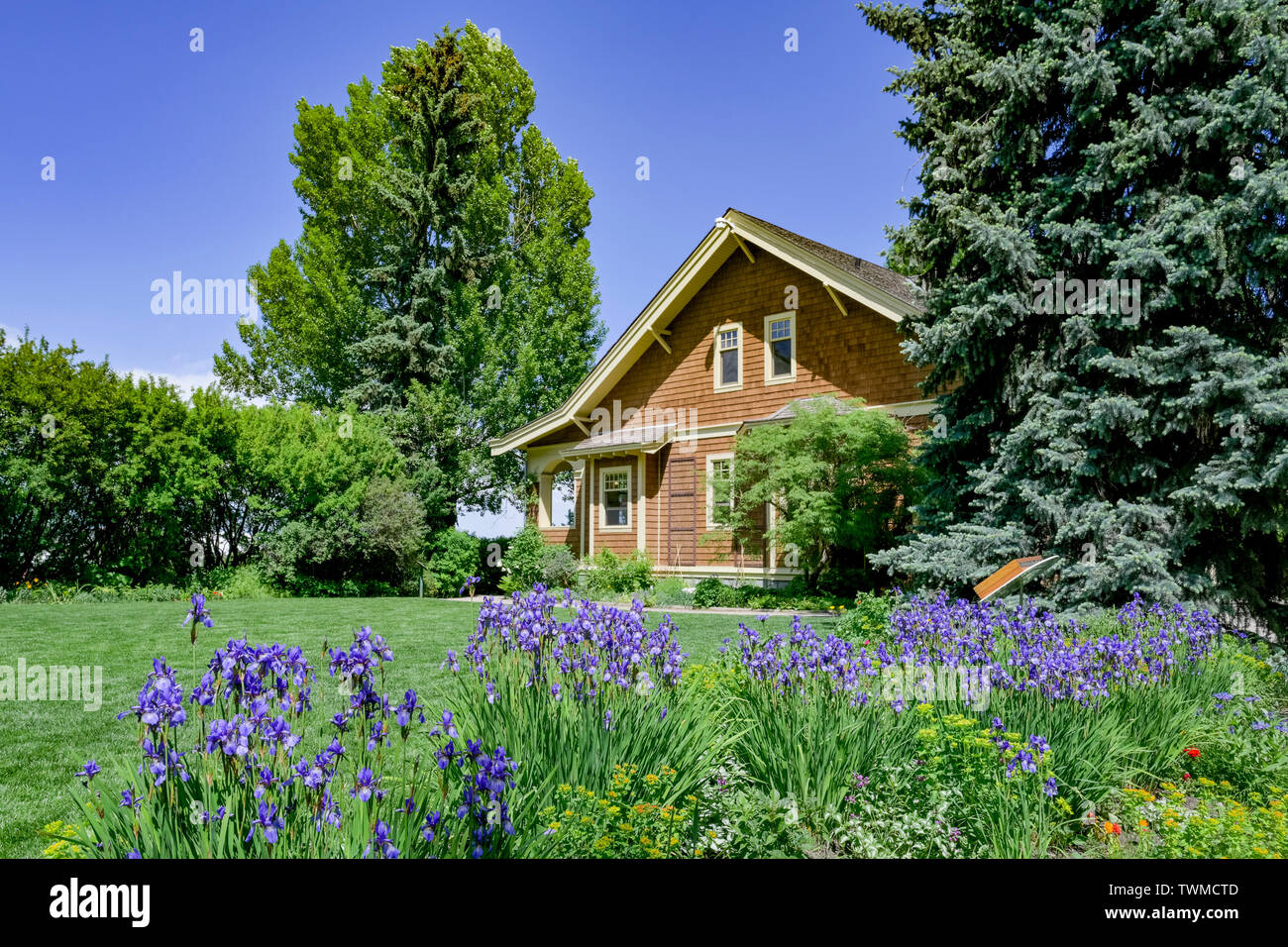 The Reader House, Reader Rock Garden, Calgary, Alberta, Canada Stock ...