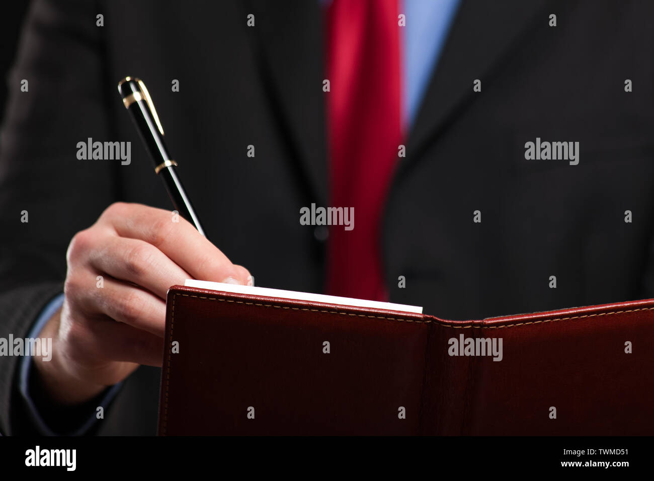 Man writing notes elegant pen hi-res stock photography and images - Alamy