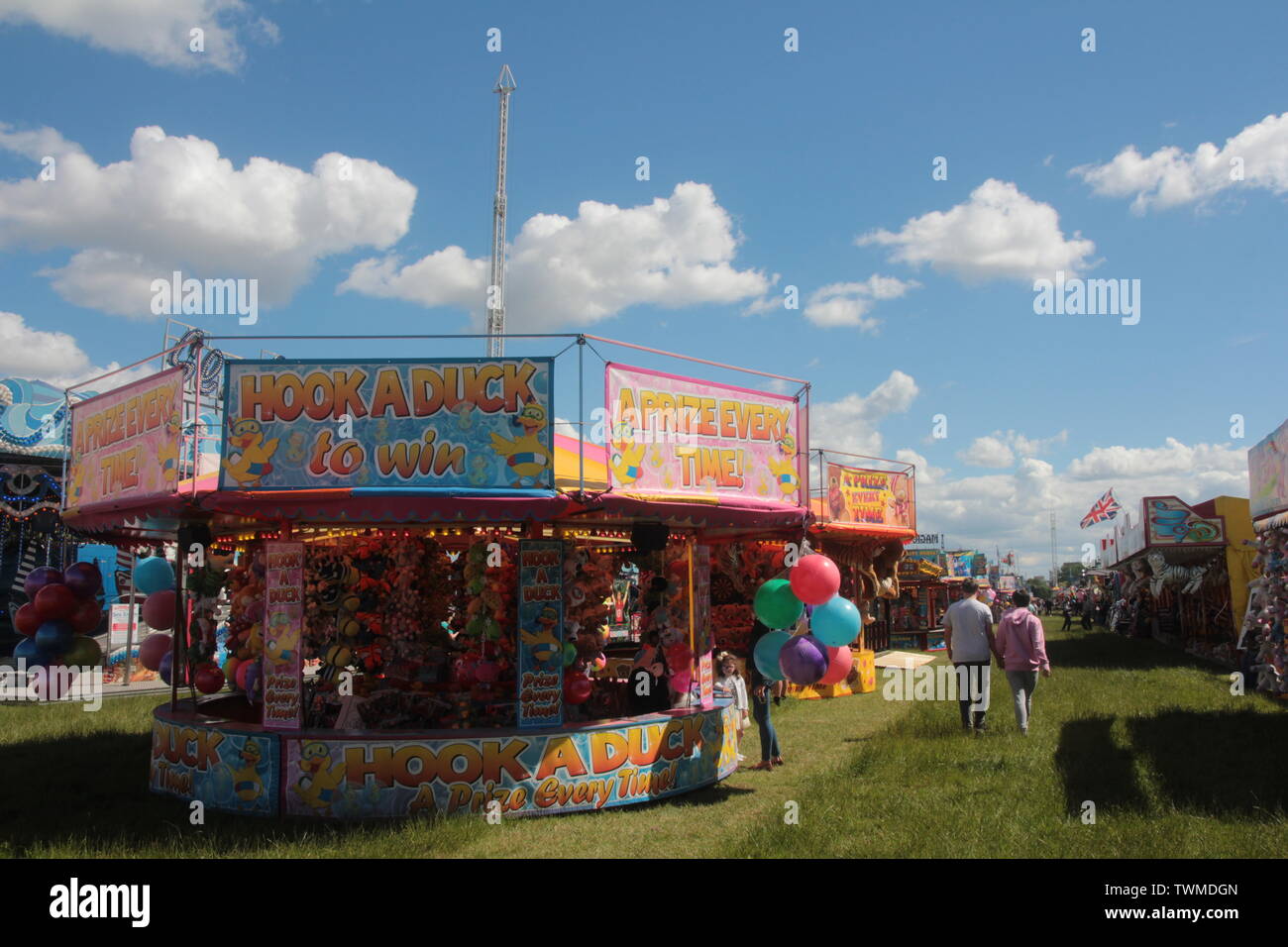 Newcastle upon Tyne, UK. 21st Jun, 2019. The Hoppings Funfair on ...