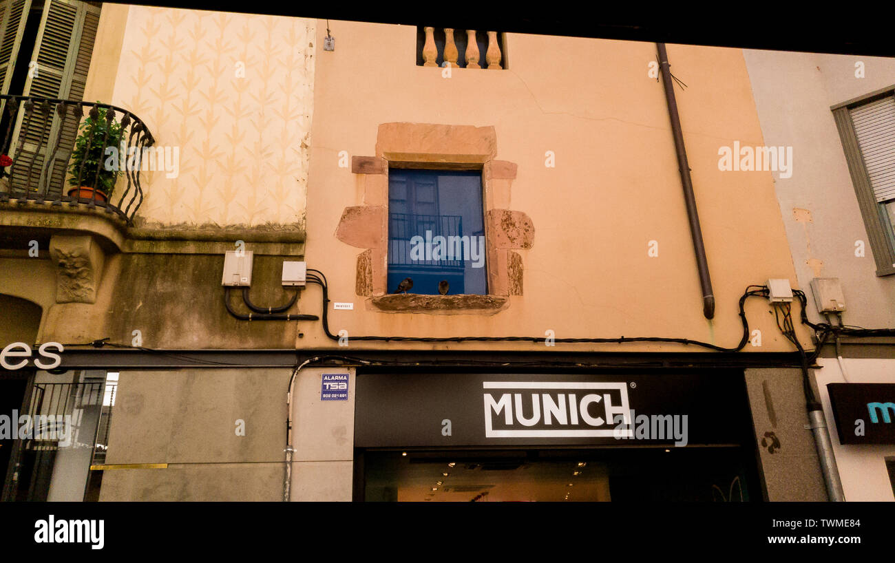 Barcelona naval museum and a walk trough on Barcelona streets Stock ...
