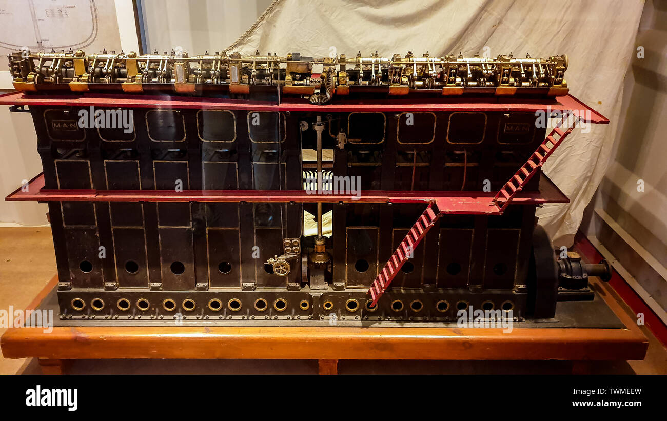 Barcelona naval museum and a walk trough on Barcelona streets Stock ...